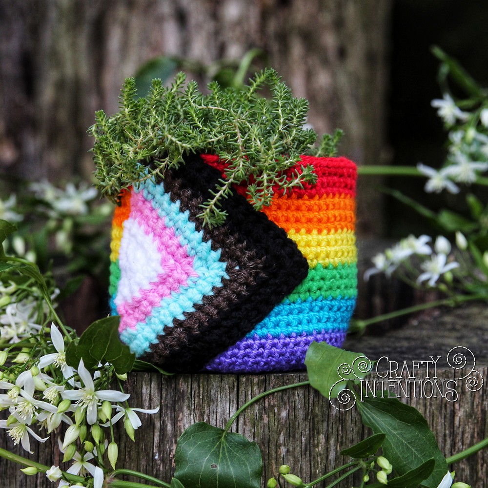 Cute Crochet Pride Planter Cozies Pattern - The Patterns