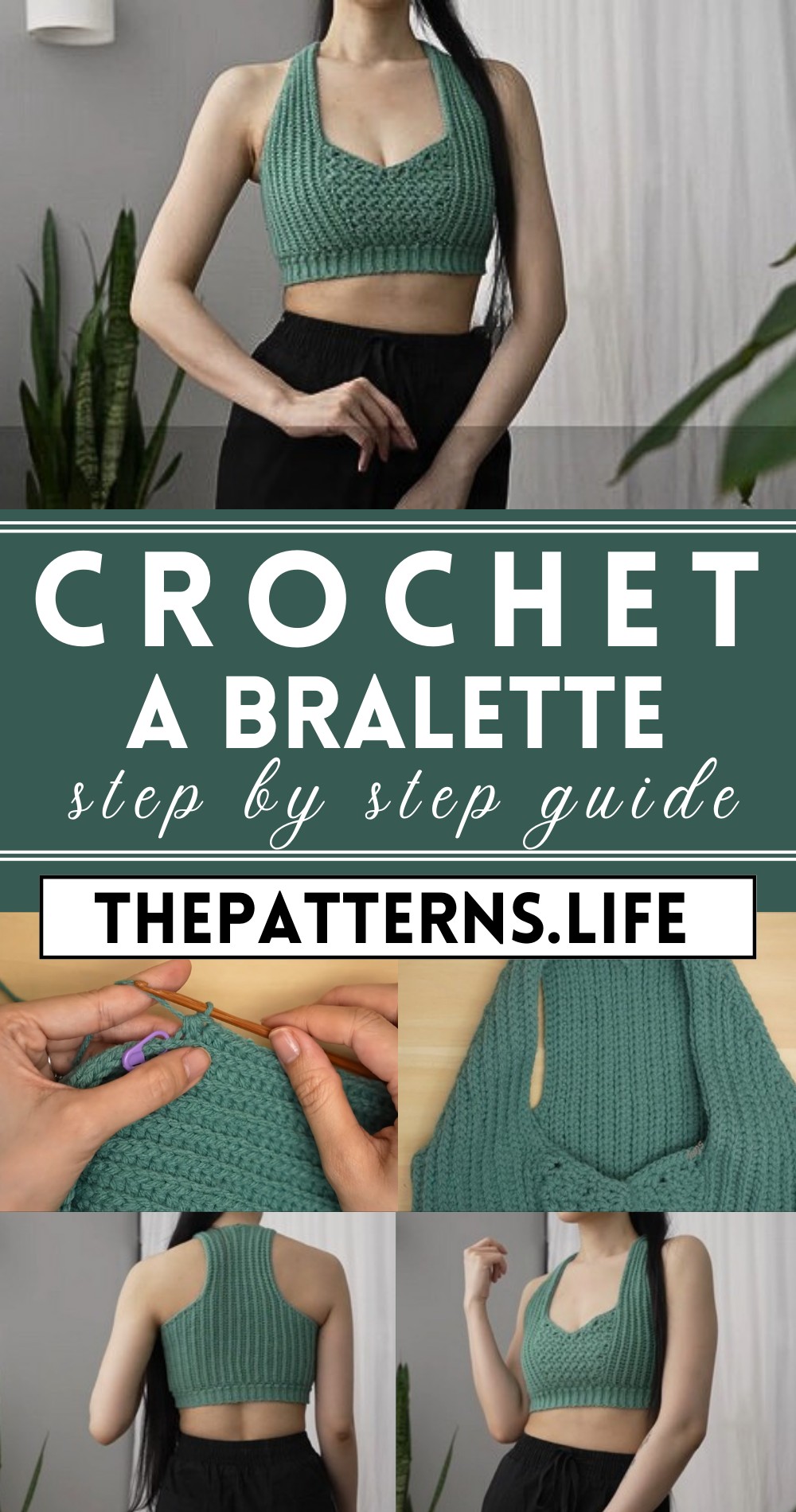 Crochet A Stylish Bralette Pattern & Tutorial For Spring - The Patterns