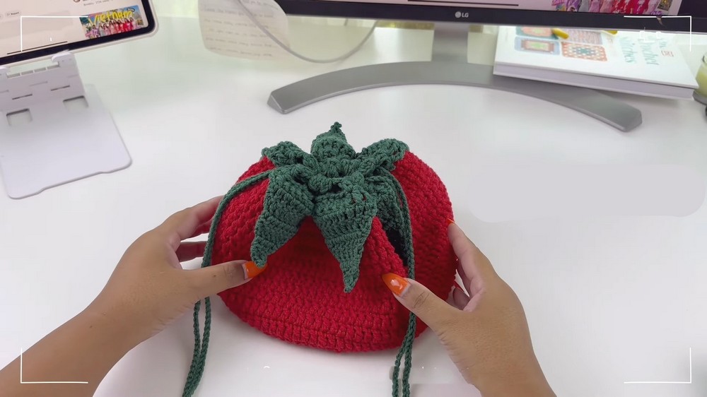 Enjoy A Bit Of Fun To Crochet Tomato Pouch Pattern - The Patterns