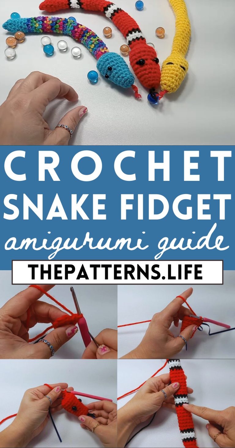 Quick Crochet Amigurumi Snake Fidget Pattern To Horror Someone - The ...