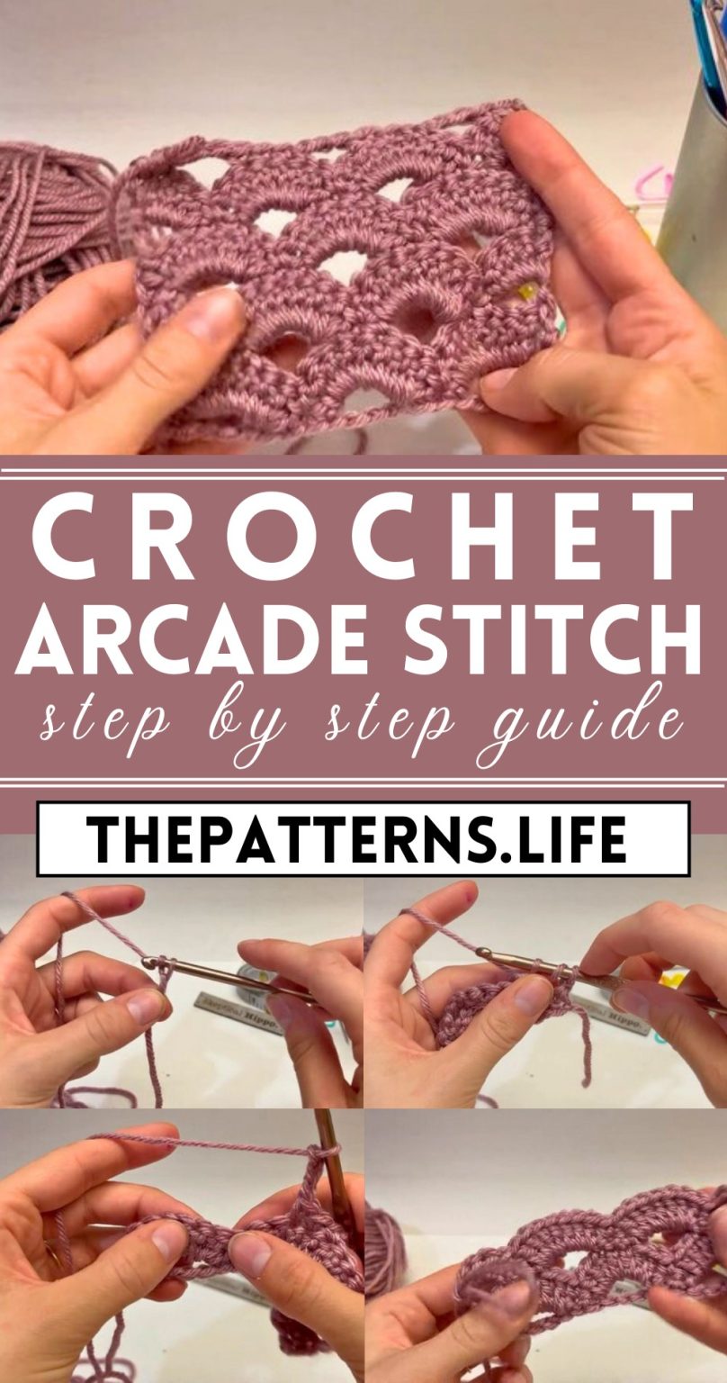 Crochet Shell Arcade Stitch Pattern - The Patterns