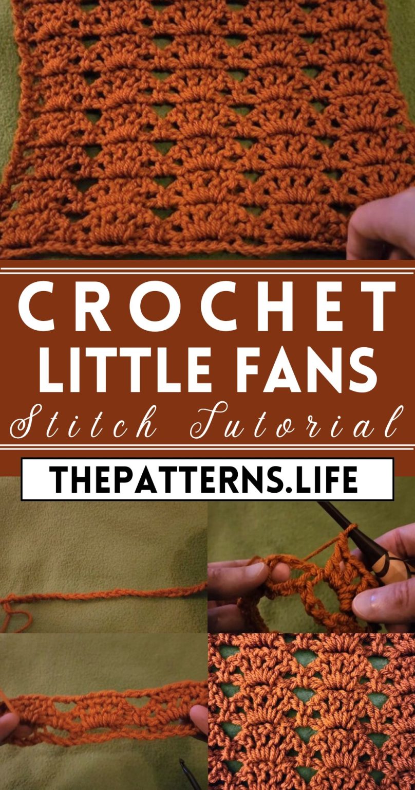 For Beginners Crochet Little Fans Stitch Pattern - The Patterns