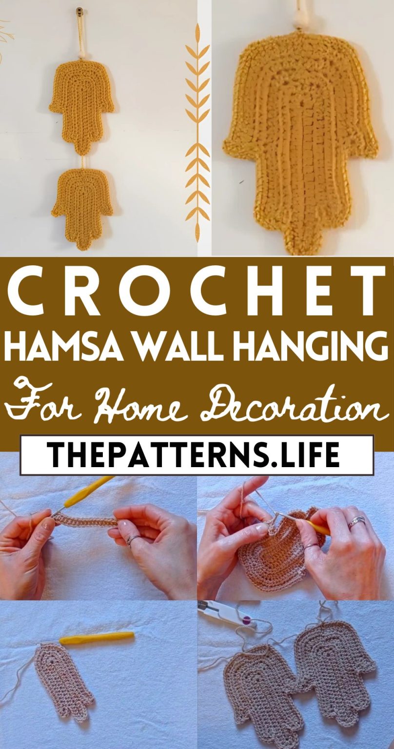 Free Crochet Pattern Hamsa Wall Hanging For Home Decoration - The Patterns