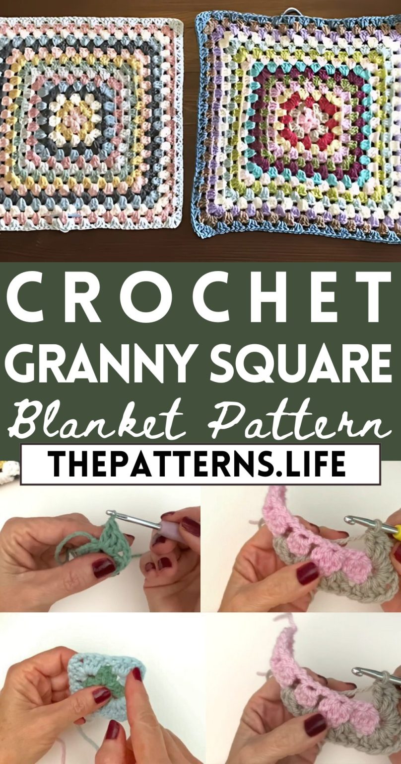 Crochet Infinity Granny Square & Blanket Pattern For Winter - The Patterns