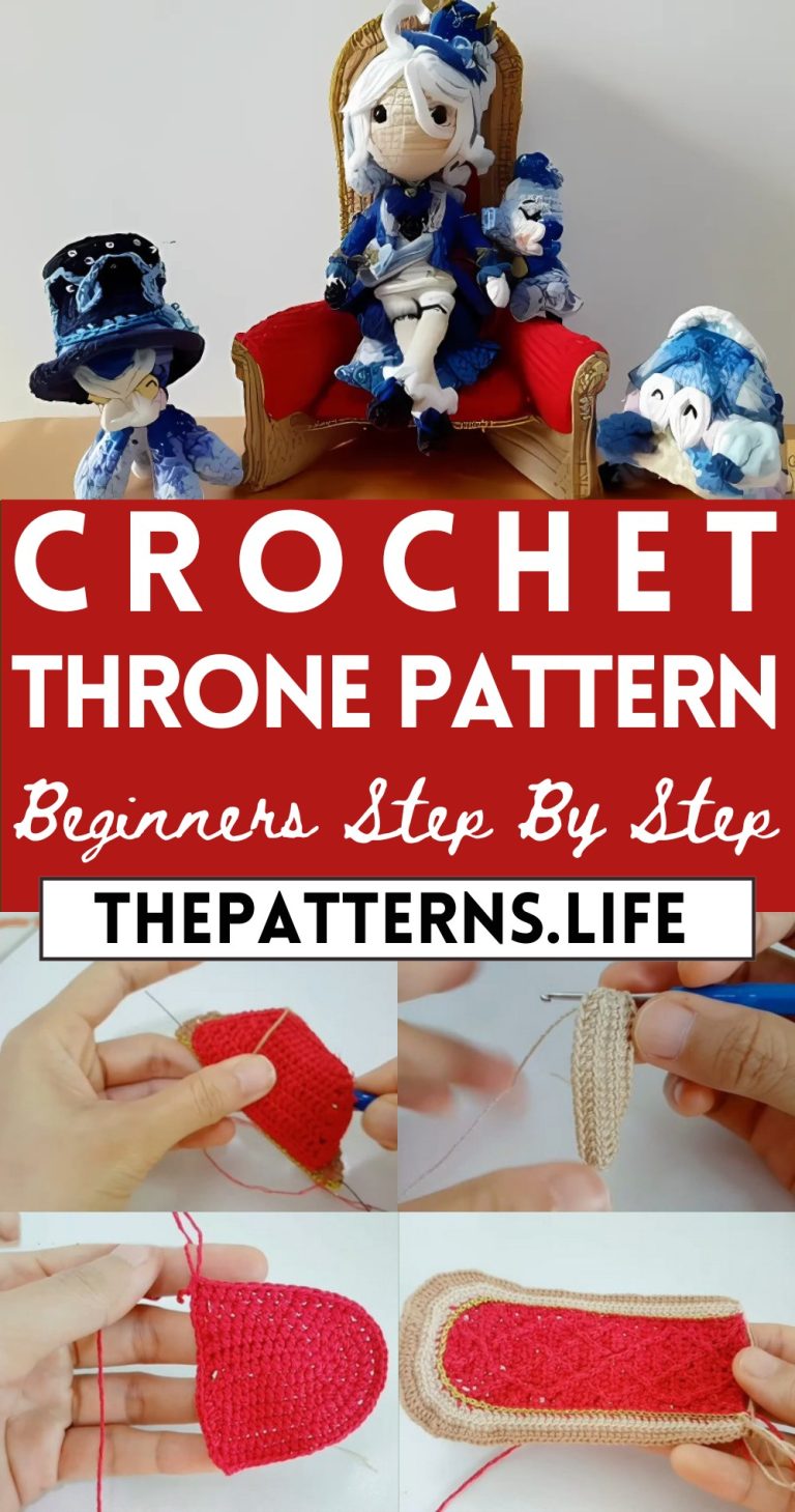 Fun And Cute Crochet Throne Pattern For Beginners Step By Step - The ...