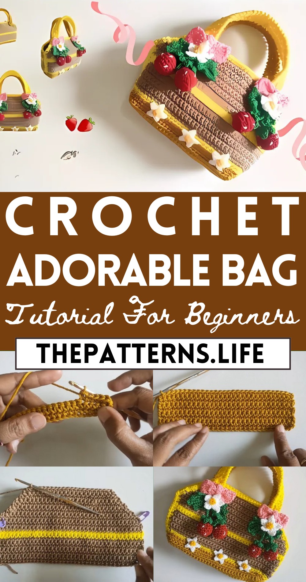 Simple & Stylish Crochet Bag Pattern For Beginners - The Patterns