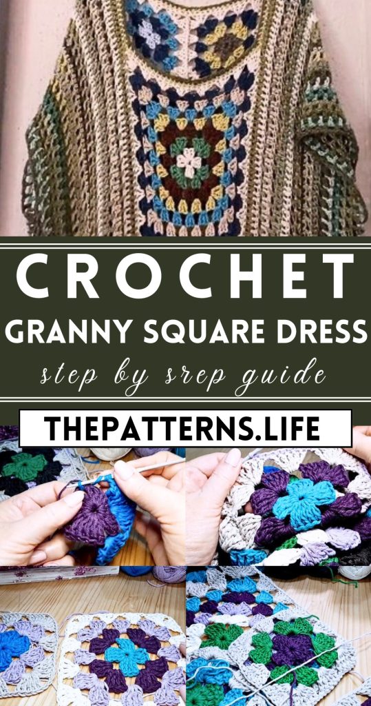 Gorgeous Crochet Granny Square Dress Pattern For Fashion - The Patterns